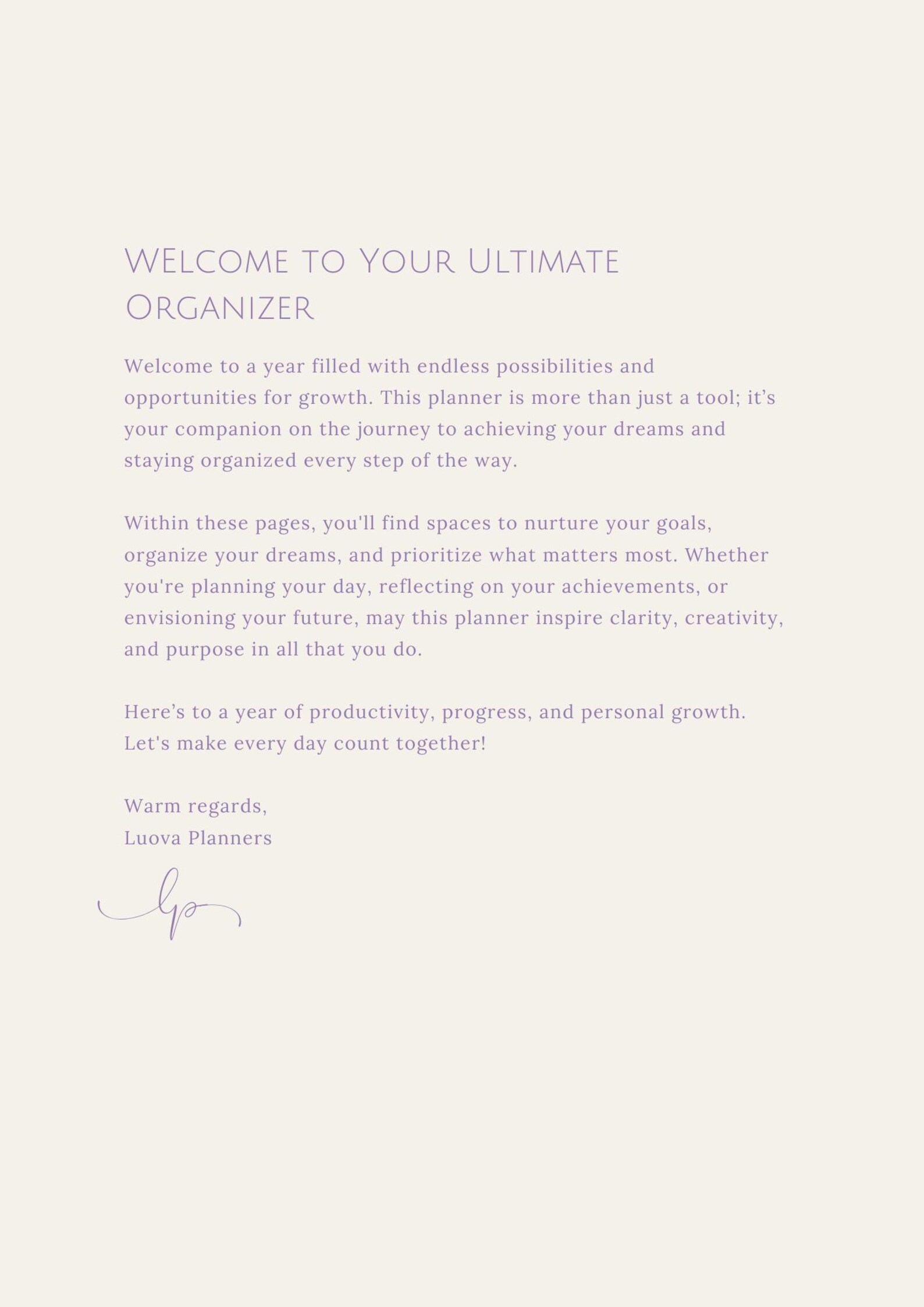 Lilac 2025 Digital Ultimate Organizer - Etsy