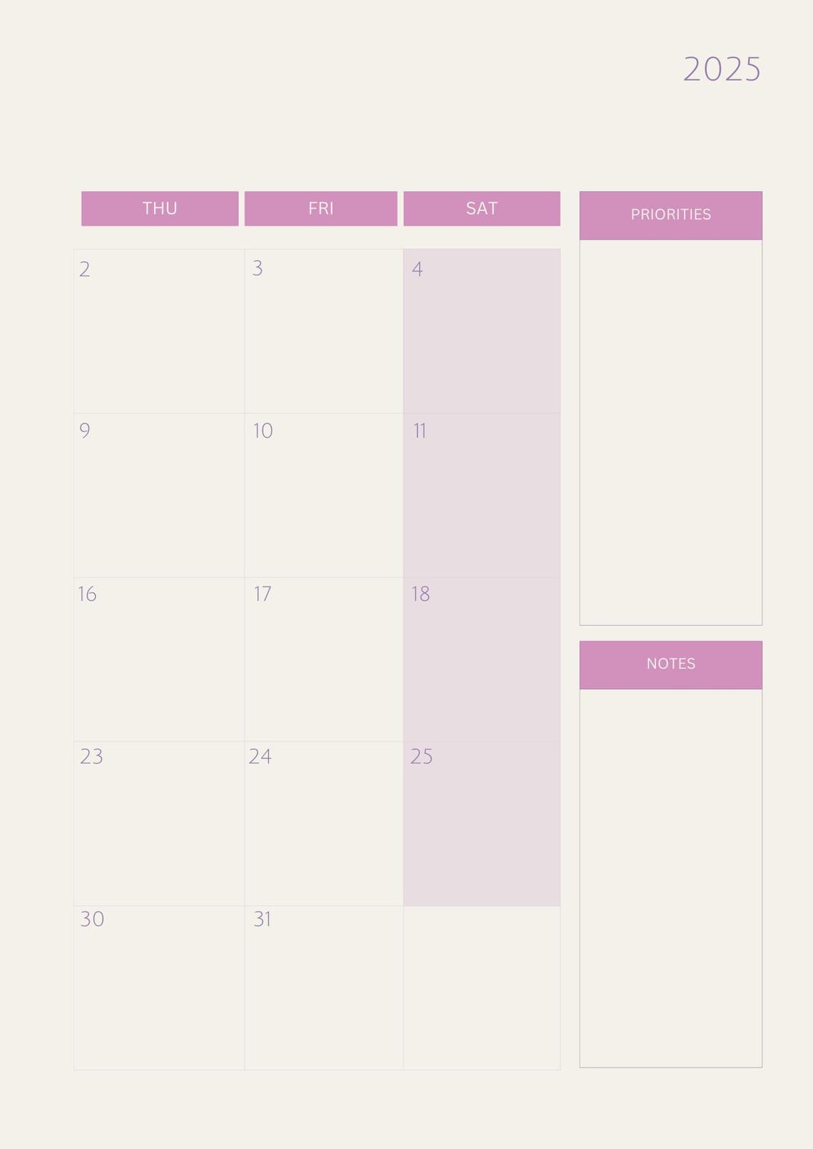 Lilac 2025 Digital Ultimate Organizer - Etsy