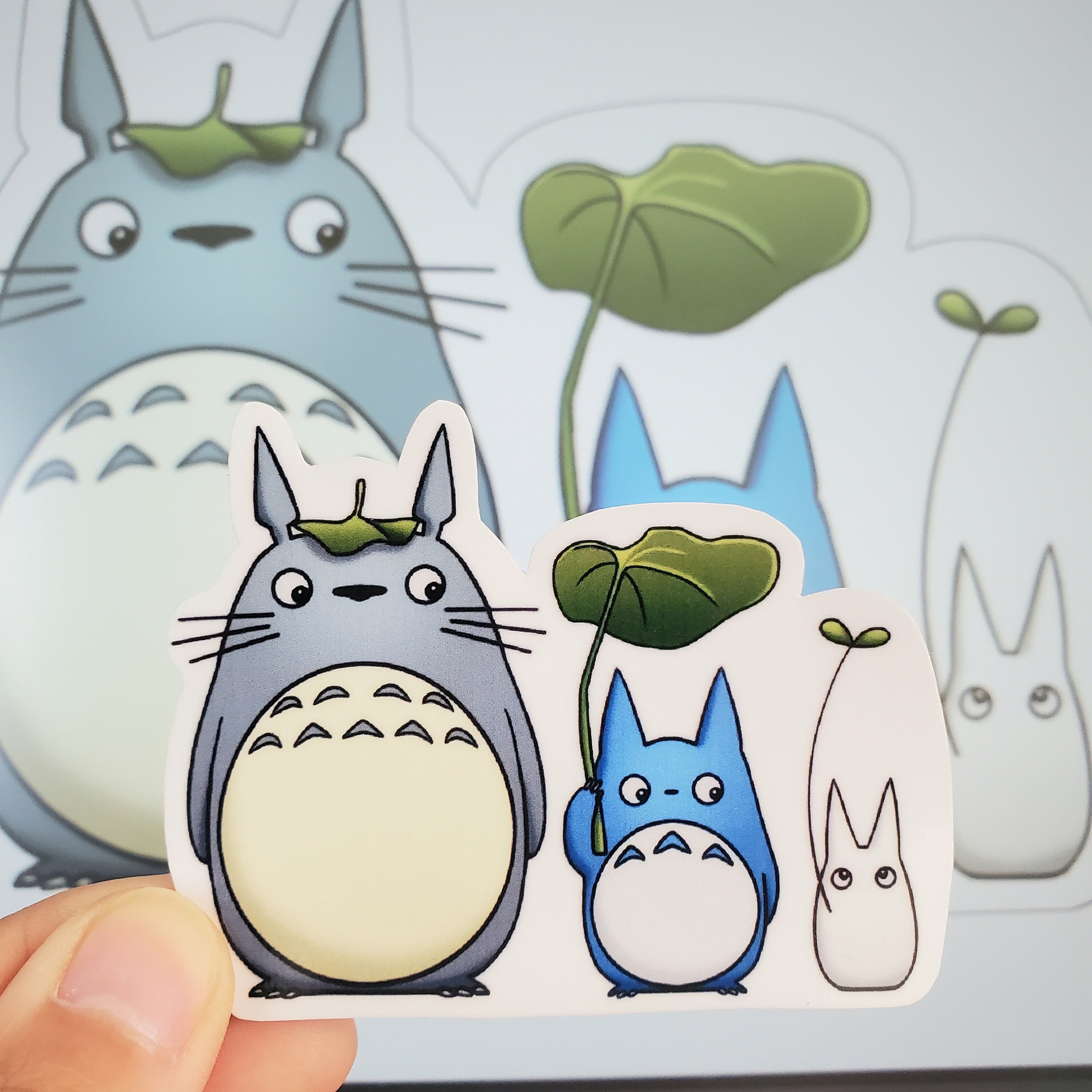 Ghibli Inspired Vinyl Stickers Jiji, Catbus, Totoro, Soot Sprites ...