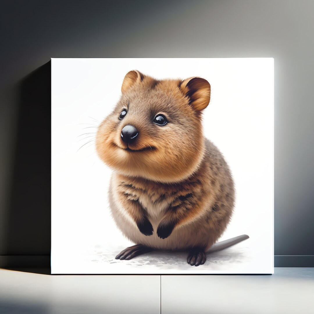 Adorable Quokka Artwork Original Canvas Cute Australian Animal Painting ...