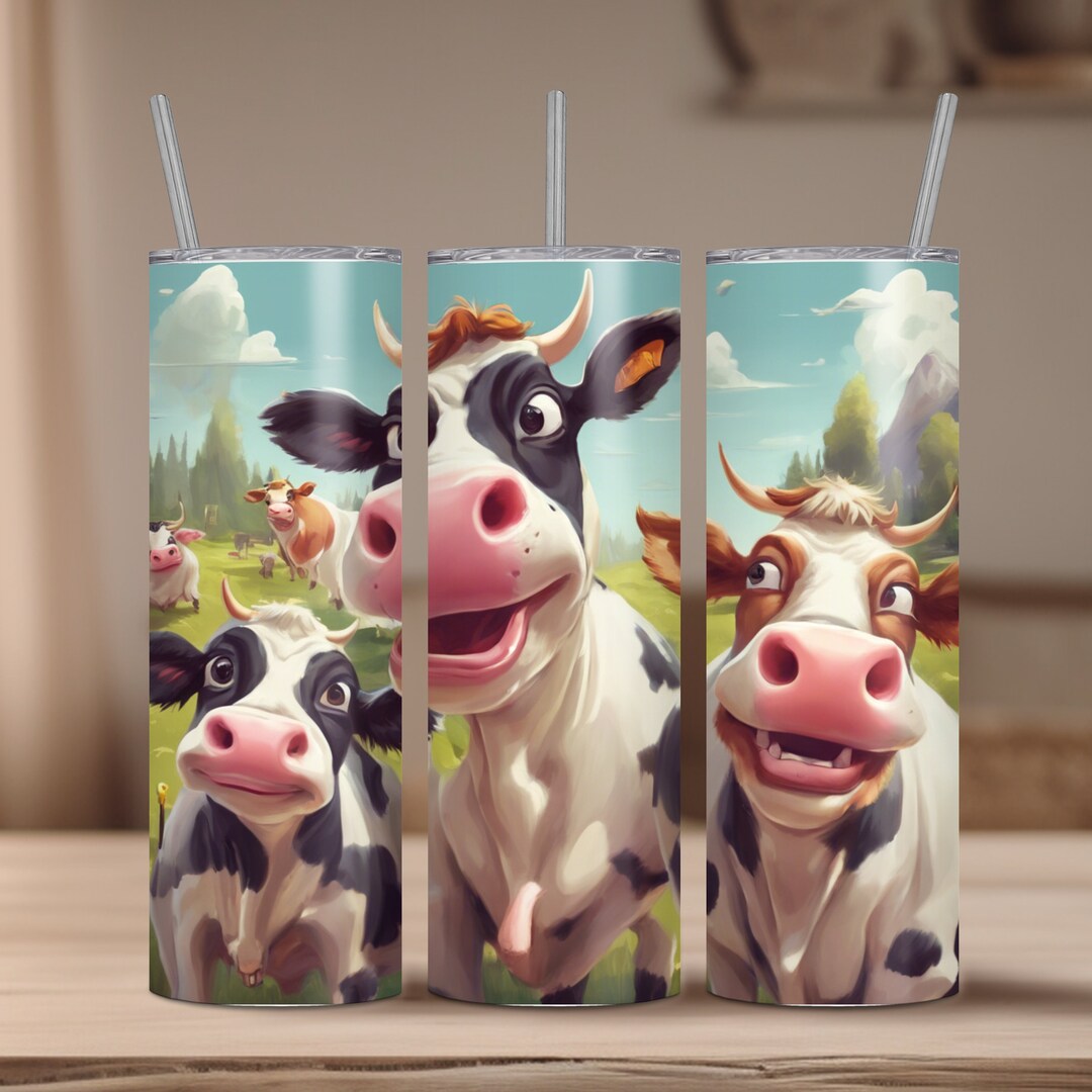 Funny Cow Tumbler, Tumbler Design, Tumbler Sublimation, Funny Cows ...