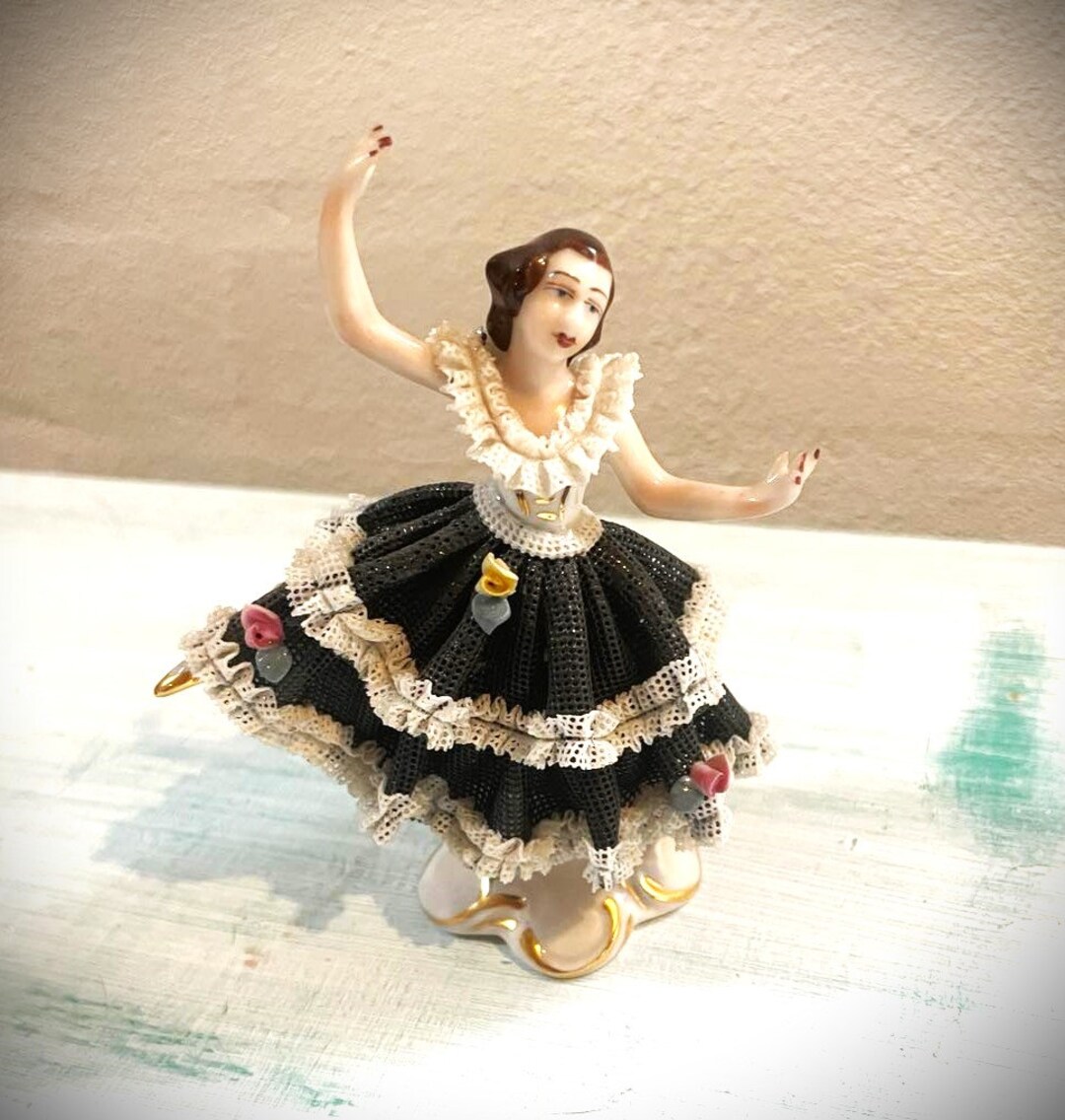 Vintage Dresden, Germany Porcelain Dancer Ballerina Figurine - Etsy