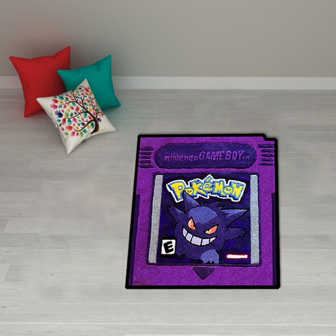 Gengar Rug, Gengar Anime Rug, Pokemon Gengar Rug, Pokemon Rug, Gameboy ...