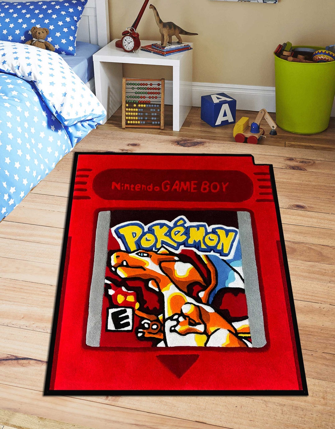 Gameboy Decor,pokemon Rug,kids Room Decor,anime,pikachu Rug,gameboy ...