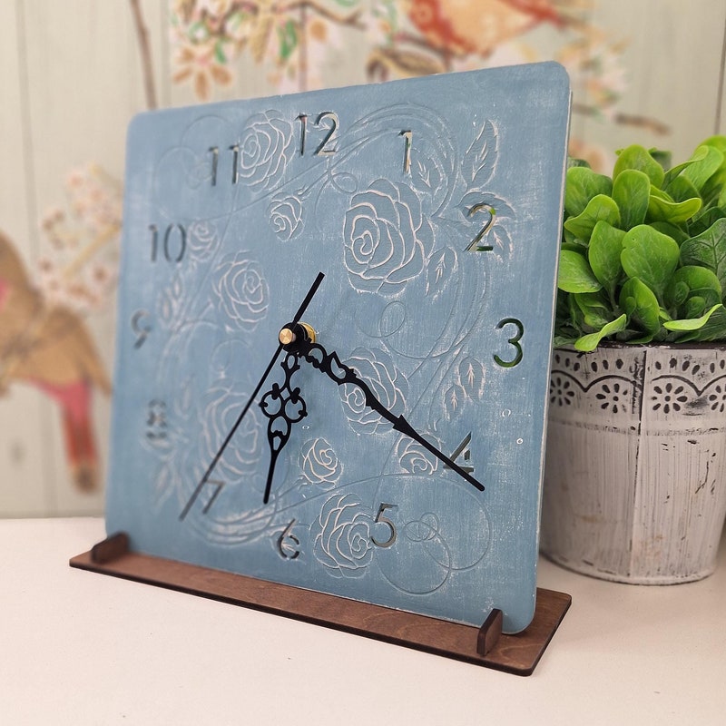 Rustic Desk Clock - Etsy