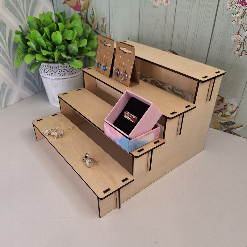 Wood Jewelry Display - Etsy