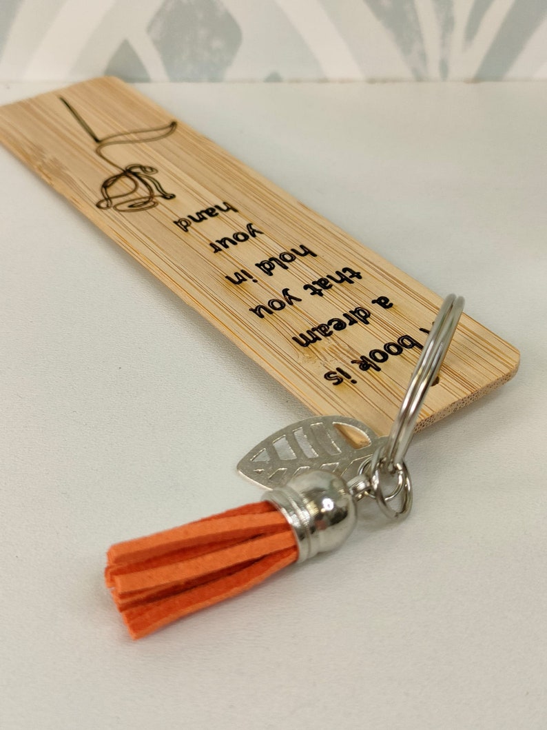Bamboo Bookmark With Minimalistic Rose and Quote Design, Eco Friendly ...