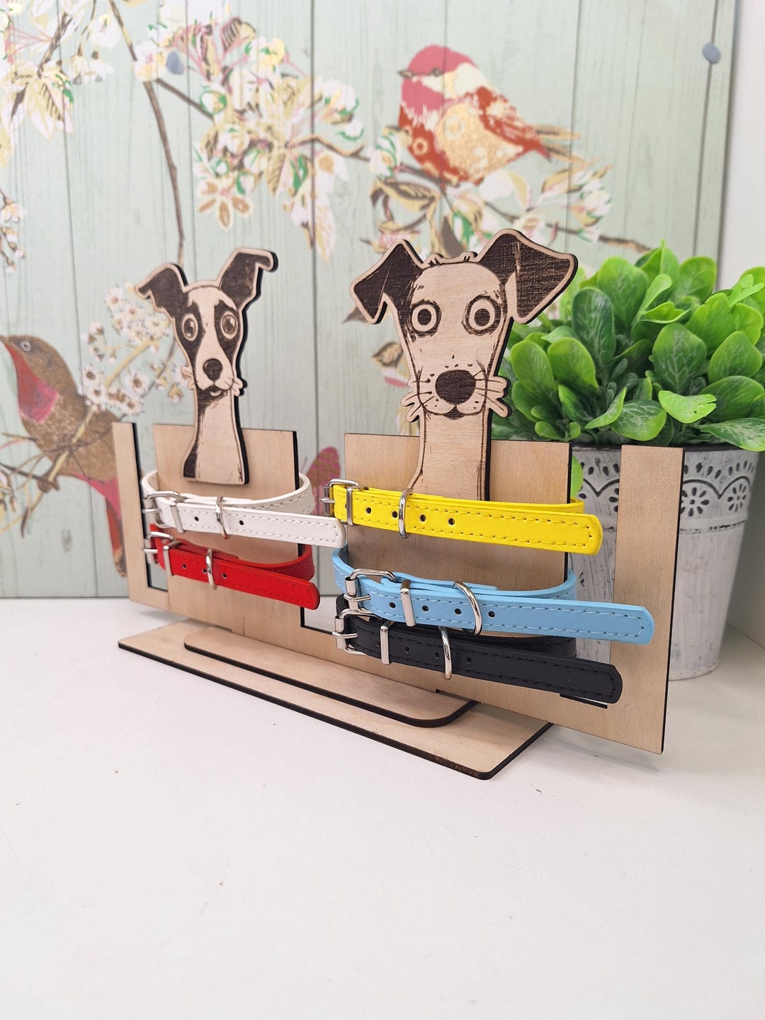 Wooden Dog Lead Holder, Display Stand for Small Dog Accessories ...