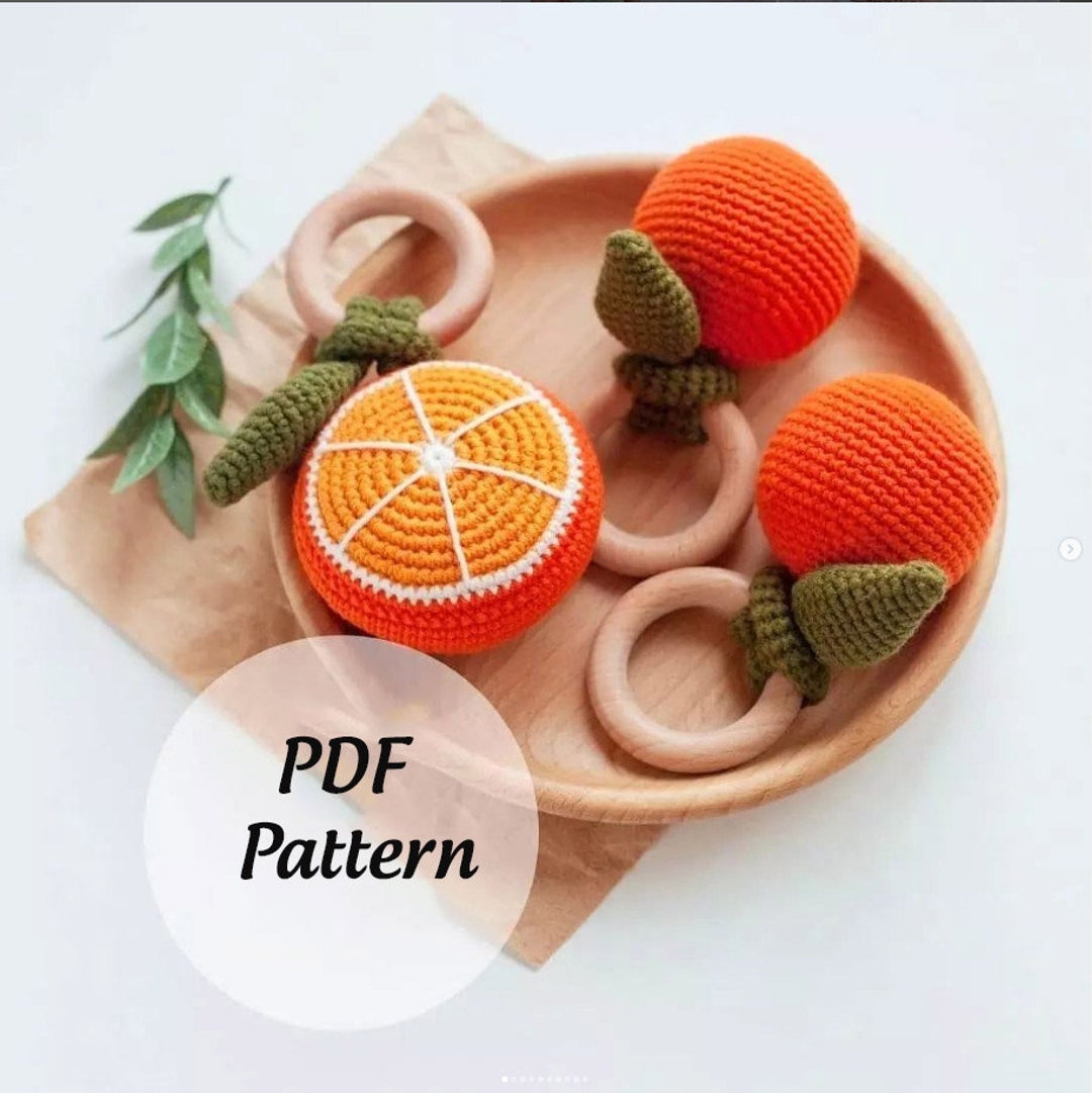 Orange Rattle Amigurumi Crochet Pattern PDF File Digital Download - Etsy