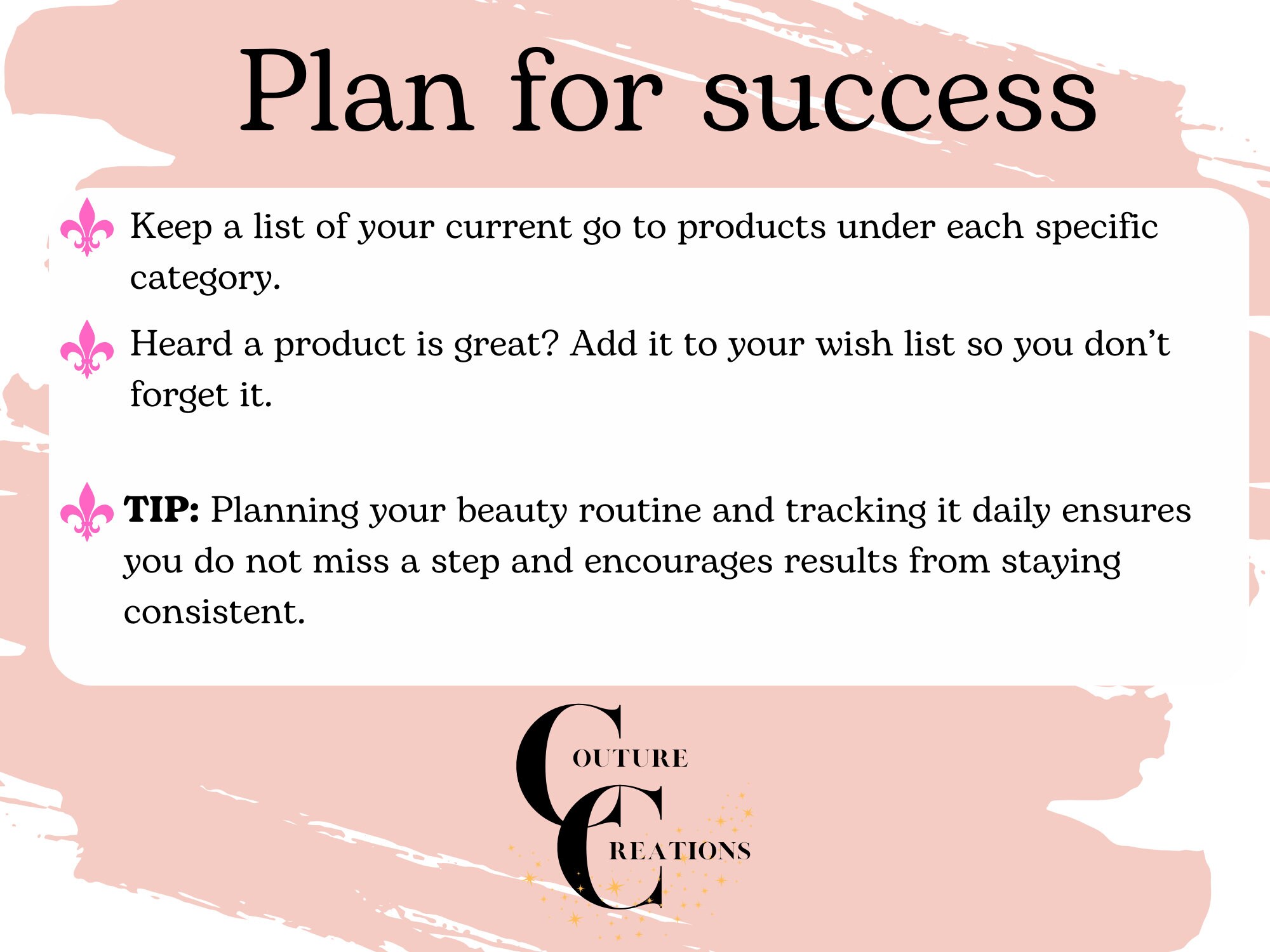 BEAUTIFY Beauty Planner Printable and PDF Fillable Stylish Design ...