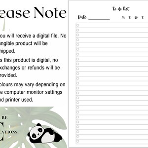 CURSIVE | Undated Daily to Do List| Printable and PDF Fillable ...