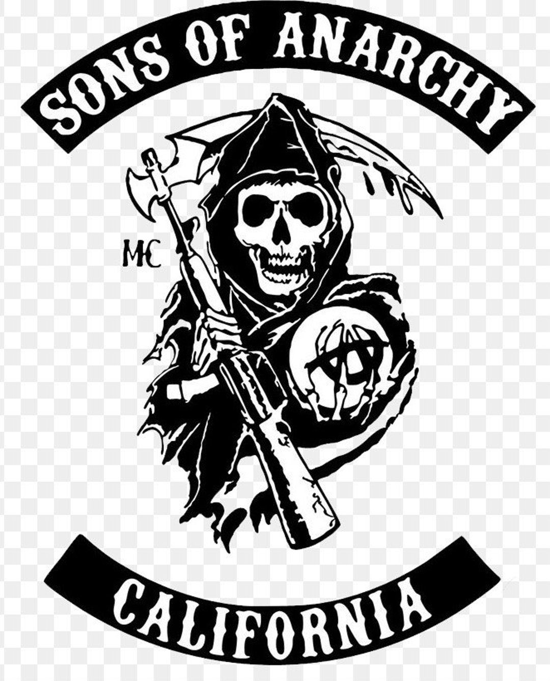 Sons of Anarchy Car Sticker Tuning Styling Truck Bike Glass Desired ...