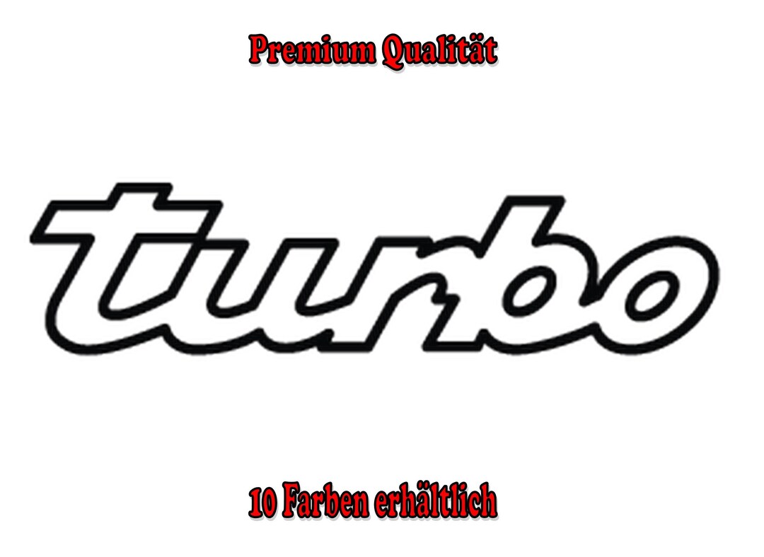Turbo Car Sticker Tuning Styling Truck Bike Glass Desired Color 306 - Etsy