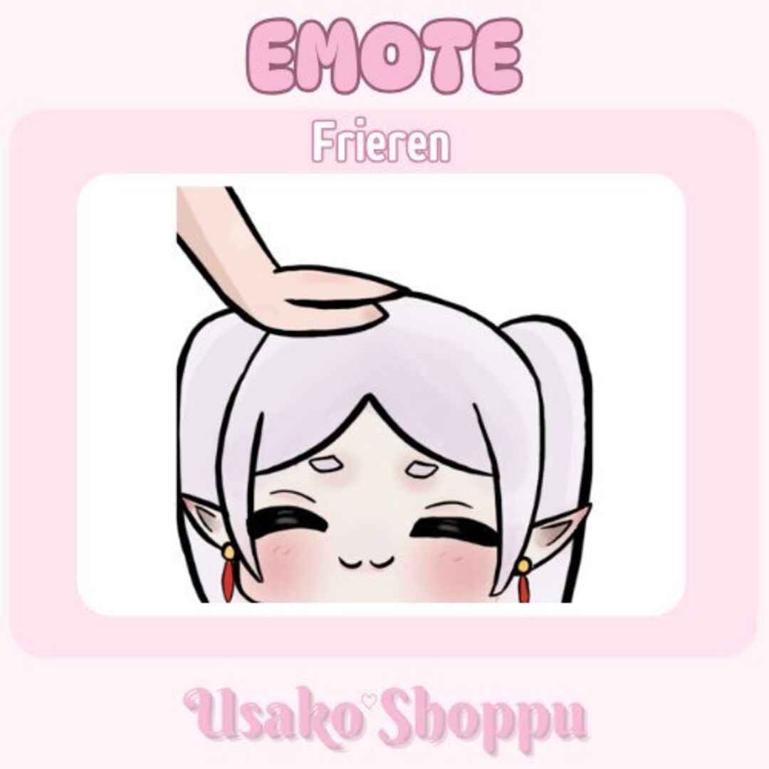 Frieren Kawaii Pat Emote for Twitch / Discord - Etsy Australia