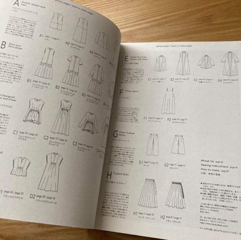 Think Pattern Sewing Book - Japanese Craft Book - Etsy