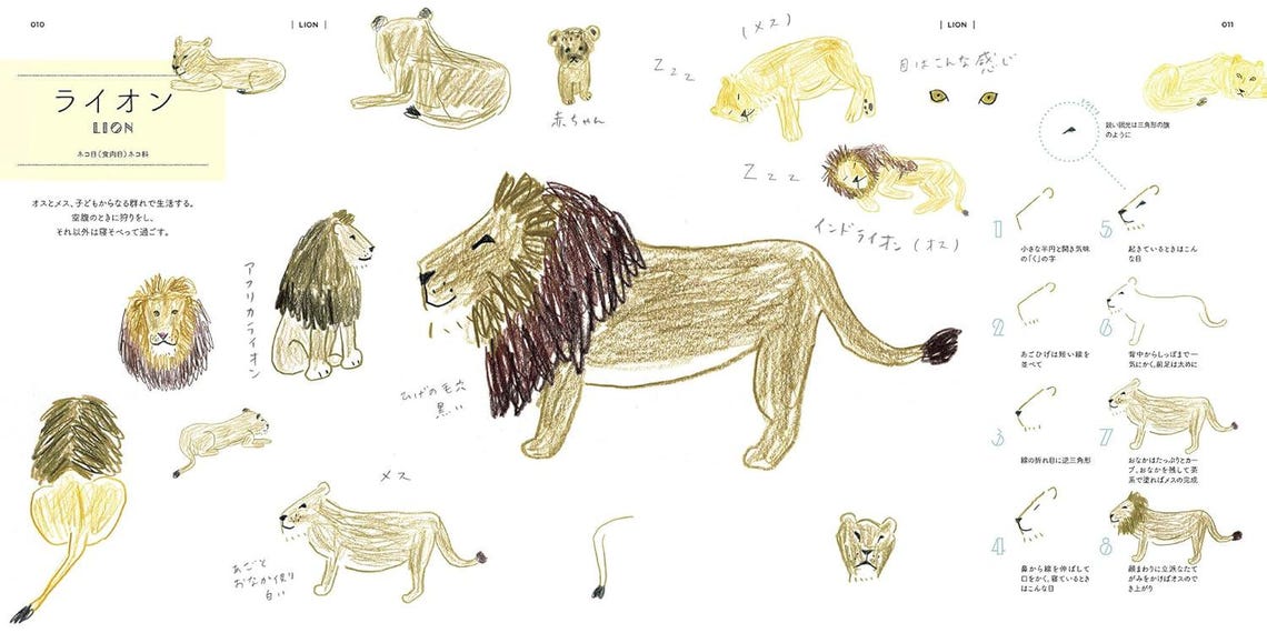 Miyata Chika's Drawing Zoo New Edition Japanese Craft Book - Etsy