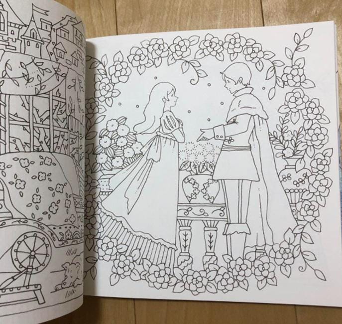 Eriy World Fairy Tales Beyond the Story Coloring Book - Japanese Craft ...