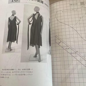VIONNET Dress Patterns Sewing Book Life-size Illustrations of the Exhibited Works - Japanese ...