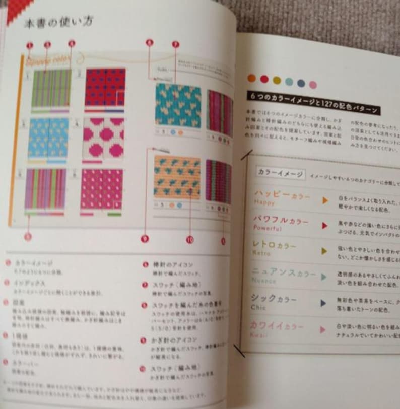 Knitting Design and Color Scheme Pattern Book That You Can Choose From ...