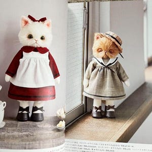 Parico Dall Dress up Stuffed Cat Doll - Japanese Craft Book - Etsy