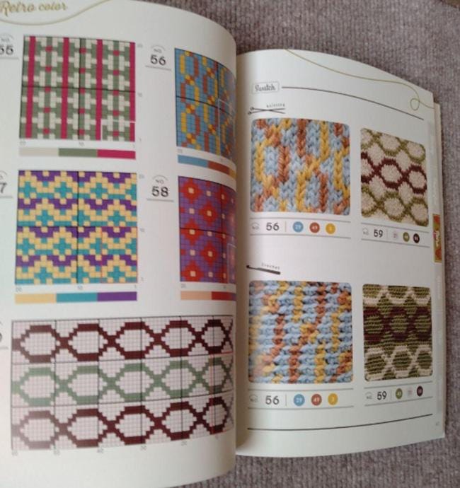 Knitting Design and Color Scheme Pattern Book That You Can Choose From ...