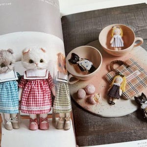 Parico Dall Dress up Stuffed Cat Doll - Japanese Craft Book - Etsy