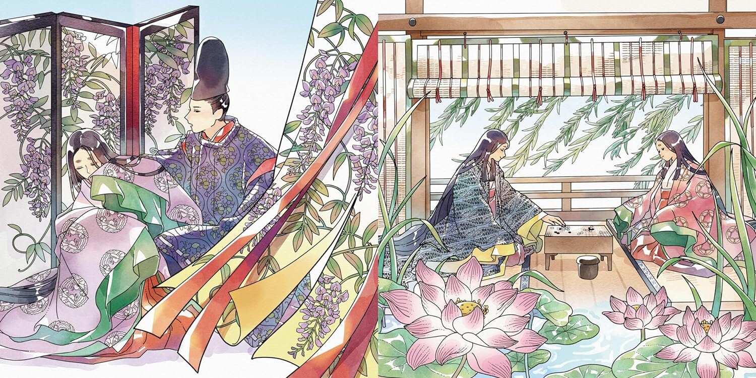 First Tale of Genji Coloring Book Japanese Coloring Book - Etsy