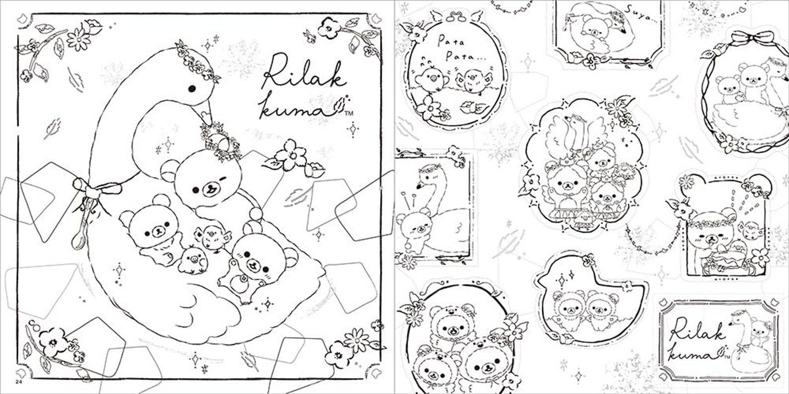 Rilakkuma Relaxing and Fun Coloring Book Japanese Coloring Book - Etsy