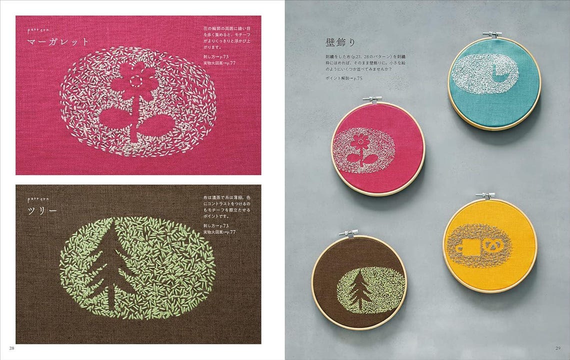 Embroidery With Sashiko Thread Nami Horikawa - Japanese Craft Book - Etsy
