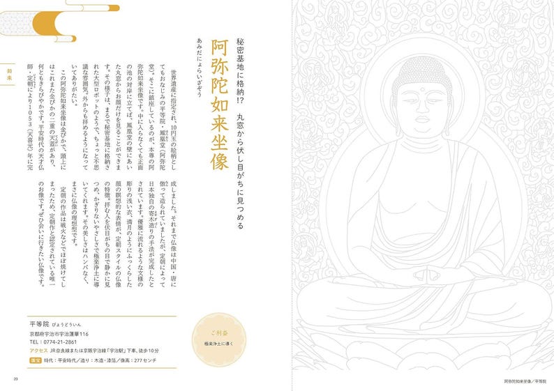 Buddha Statue Tracing Coloring Book - Japanese Coloring Book - Etsy