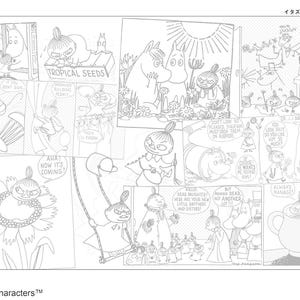 Moomin Coloring Book Japanese Craft Book - Etsy