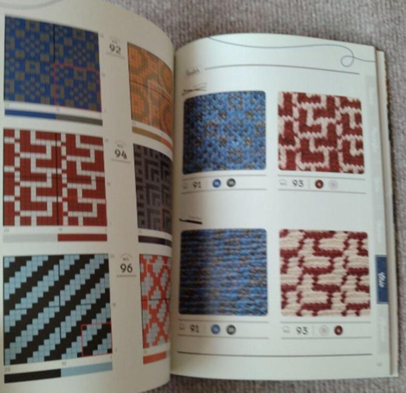 Knitting Design and Color Scheme Pattern Book That You Can Choose From ...