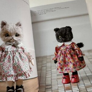 Parico Dall Dress up Stuffed Cat Doll - Japanese Craft Book - Etsy