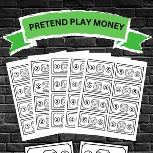 Pretend Play Money, Play Money Printable, Pretend Play Printable ...
