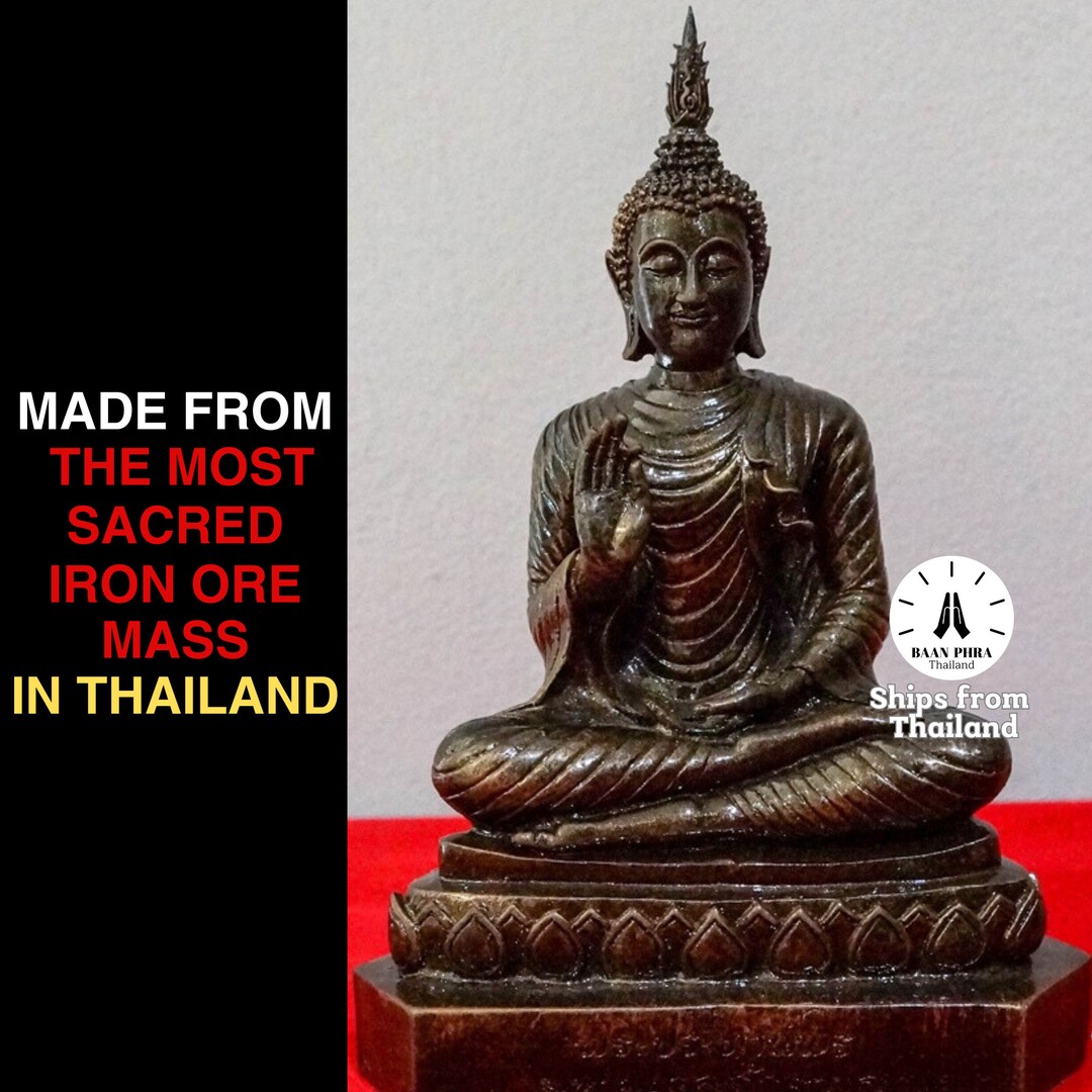 Buddha Statue, Giving Blessings Posture, Made From the Most Sacred Iron ...