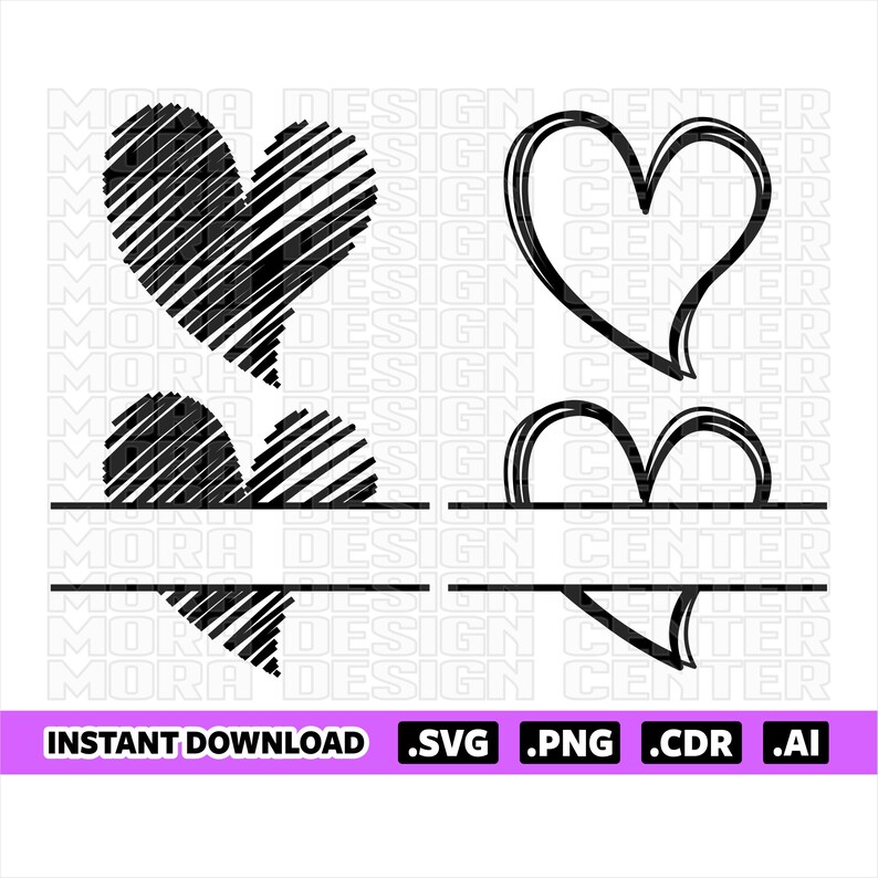 Love Hearts SVG PNG, Heart Svg Files for Cricut, Heart Svg Cut Files - Etsy