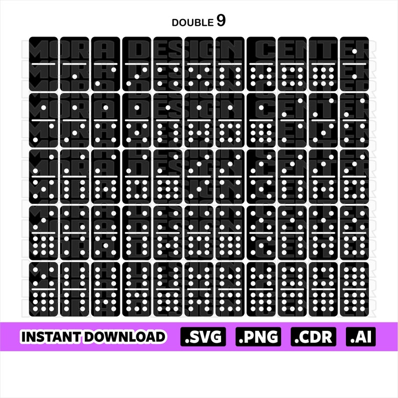 Dominoes SVG PNG, Dominoes Svg Files for Cricut, Dominoes Game Svg Cut ...