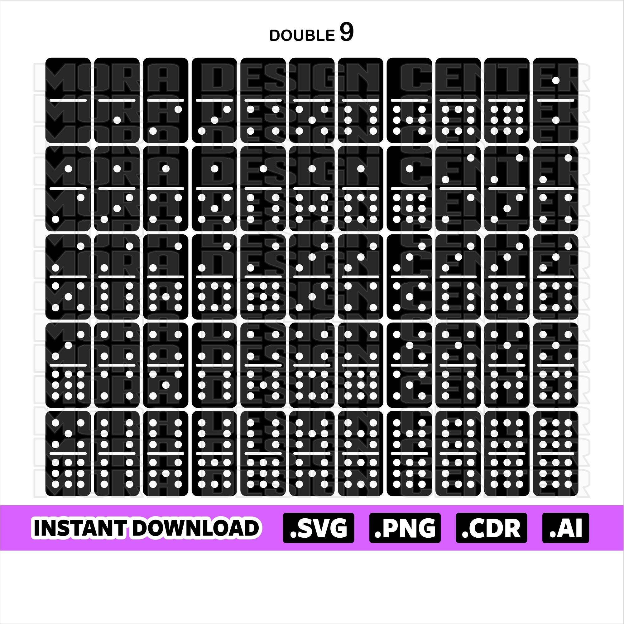 Dominoes SVG PNG, Dominoes Svg Files for Cricut, Dominoes Game Svg Cut ...