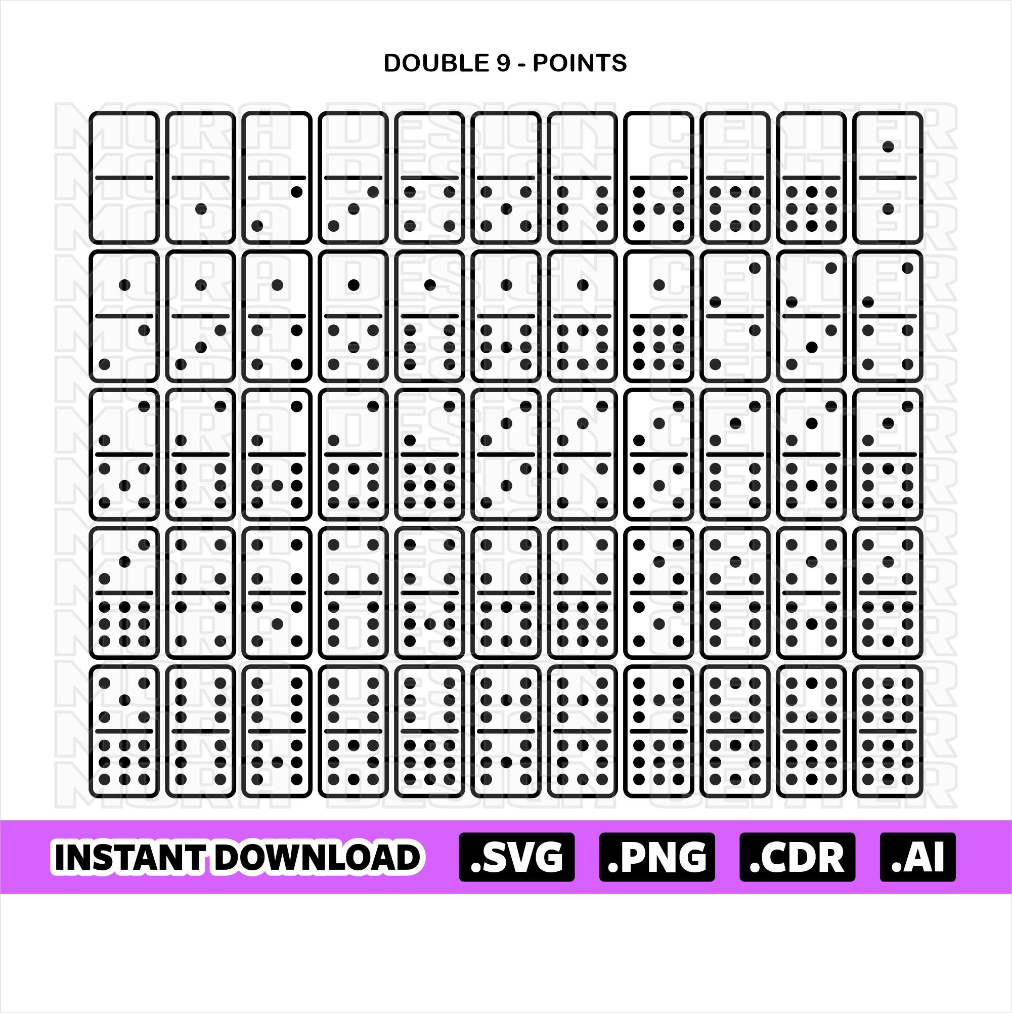 Dominoes SVG PNG, Dominoes Svg Files for Cricut, Dominoes Svg Cut Files ...