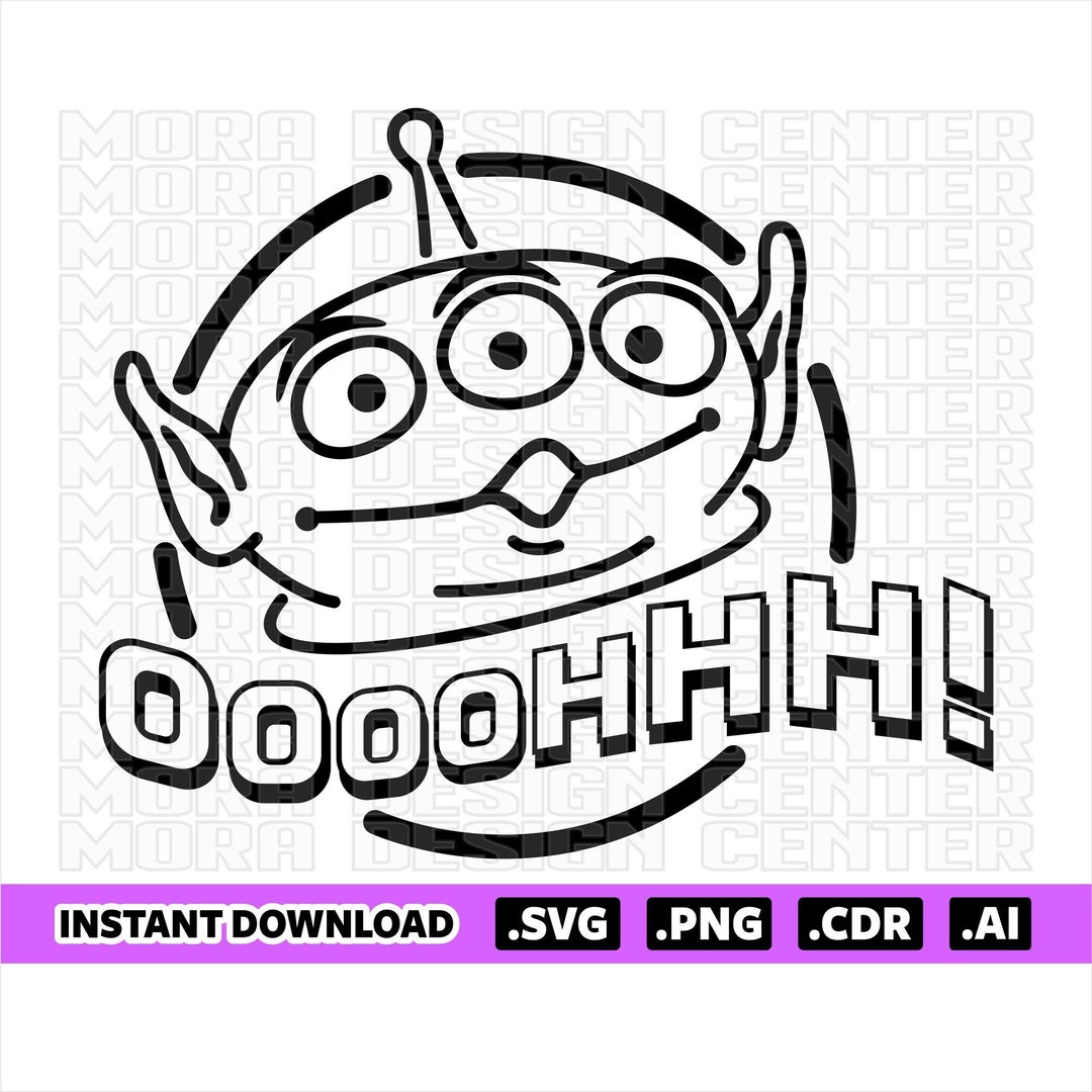 Alien SVG PNG, Alien Character Svg Files for Cricut, Alien Character ...