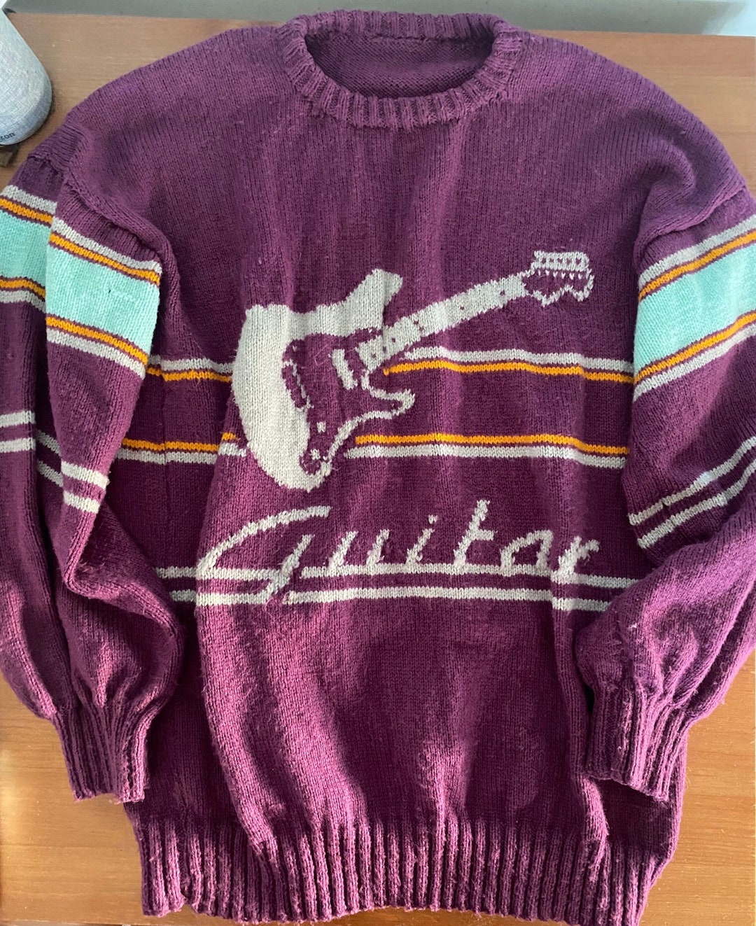 Adult Personalised Hand Knit Jumper- Any Text and Image - Etsy