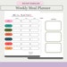 Meal Prep template for Meal Plan Weekly Meal Planner Printable and ...
