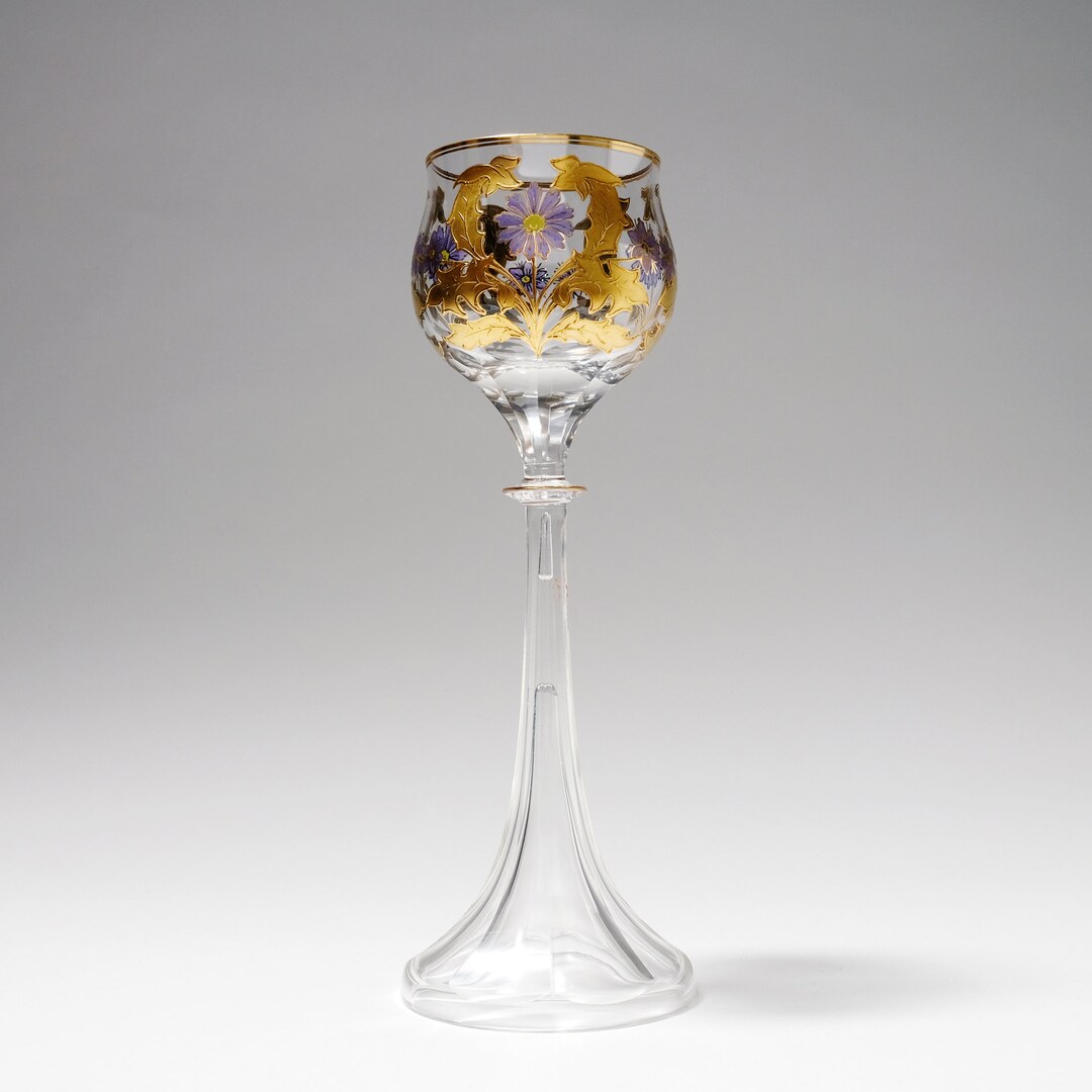 Wine Glass, Fritz Heckert, Design by Ludwig Sütterlin Around 1903 - Etsy