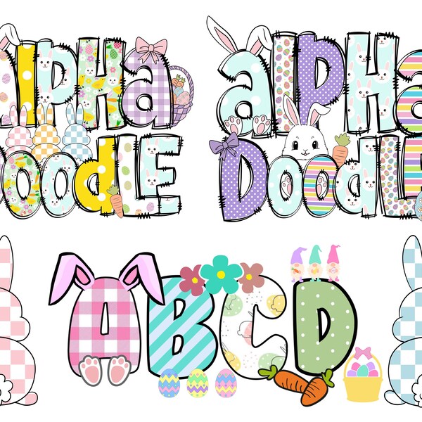 Doodle Alphabet - Etsy