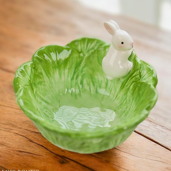 Ceramic Rabbit Bowl - Etsy