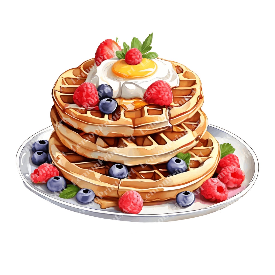 39 Watercolor Breakfast Clipart, Menu Cafe Cottagecore Printables, High ...