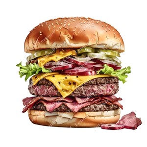 46 Delicious Burgers Clipart, Tasty Hamburger, Fast Food, High Quality ...