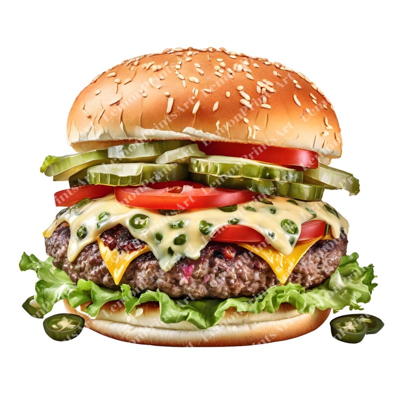 46 Delicious Burgers Clipart, Tasty Hamburger, Fast Food, High Quality ...