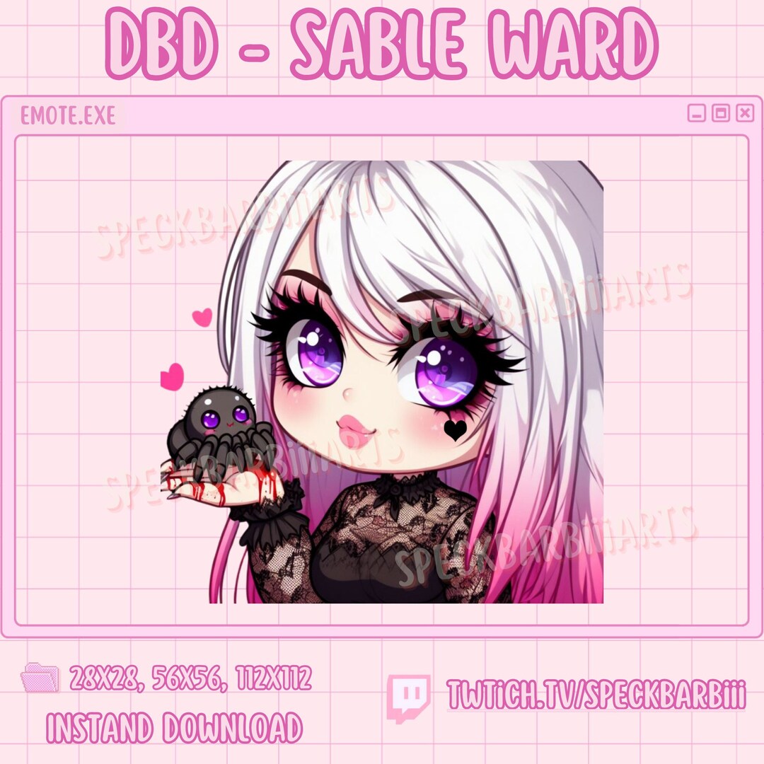 Dead by Daylight Sable Ward Spider New Surv Twitch Chibi Chubby Emote ...