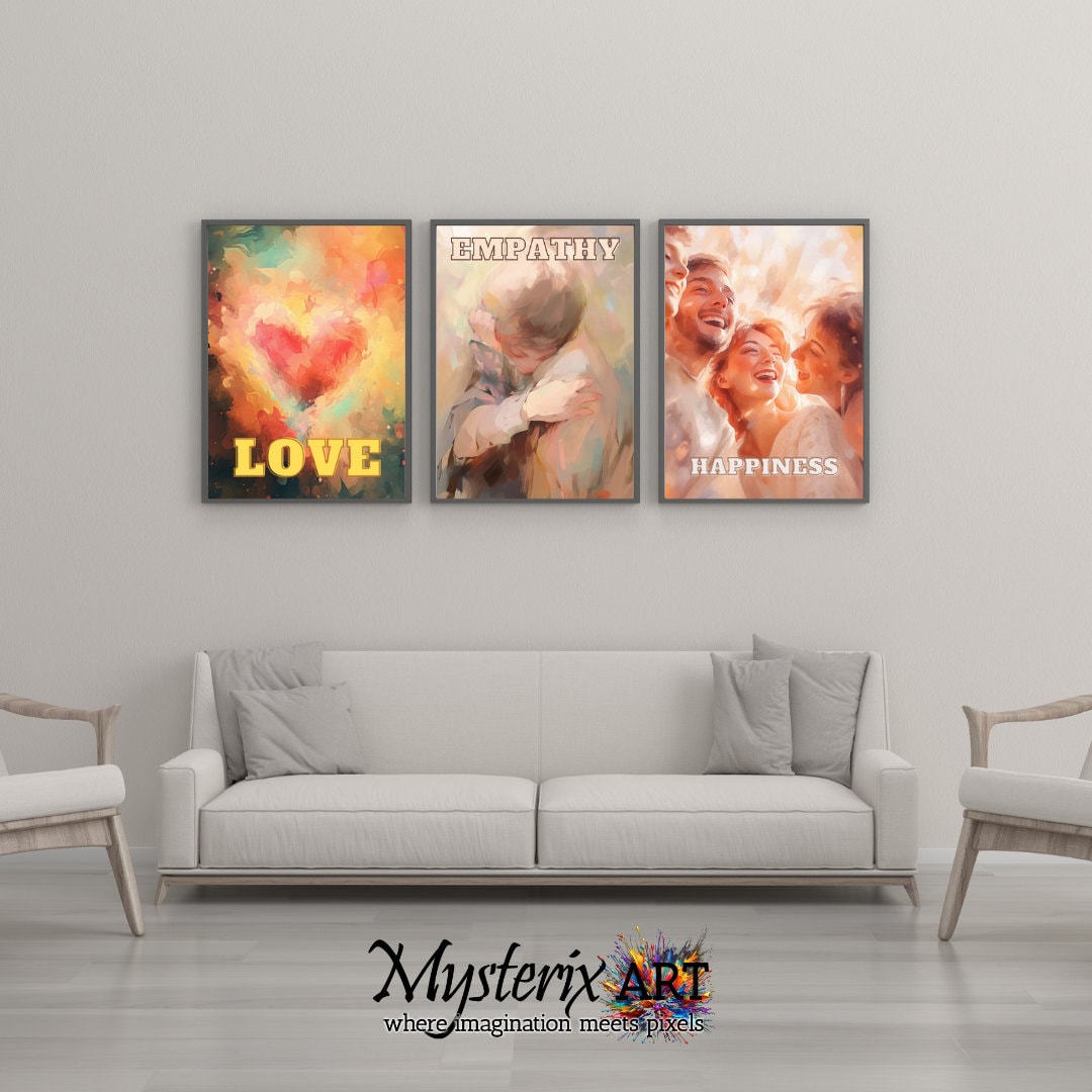 Empathy Poster, Compassion Art Print, Inspirational Wall Art, Inspiring ...